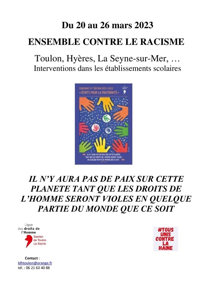 Ensemble contre le racisme | DILCRAH