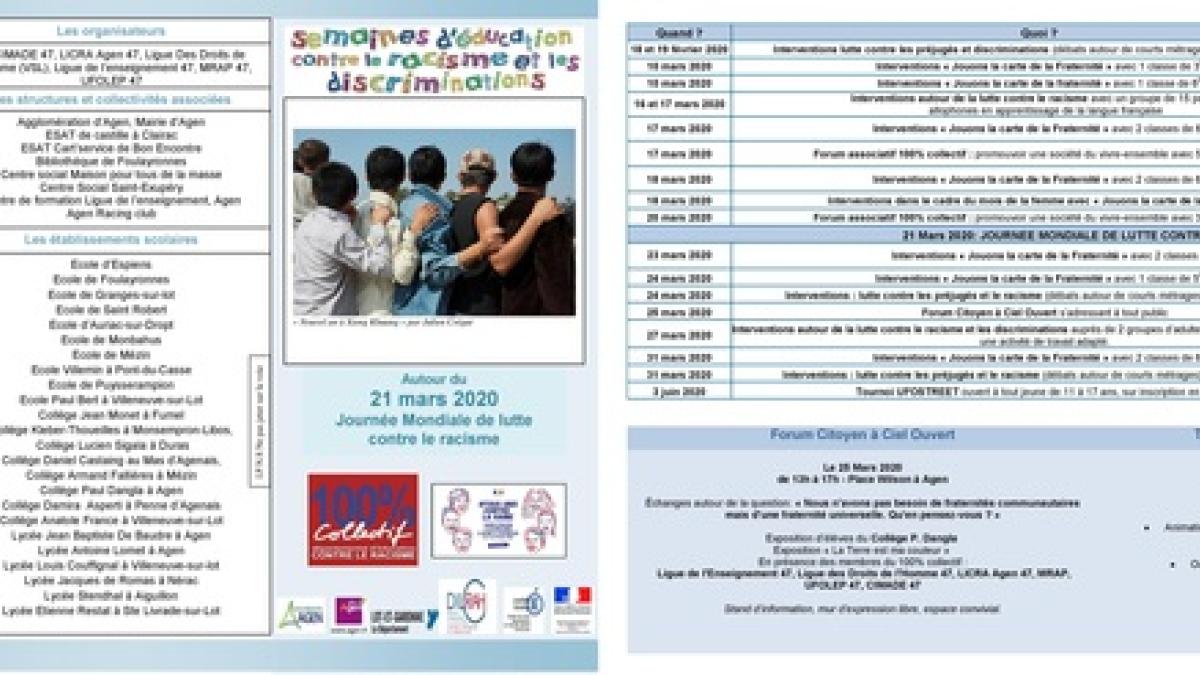 Semaines d'éducation contre le racisme avec le 100% Collectif ...